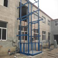 China Small Electric Hydraulic Vertical Freight Elevator Double Guide Rail Cargo Lift for sale