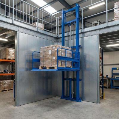 China 1000kg Load Capacity Cargo Lift 2 3 Floor Freight Elevator For Industrial Use for sale