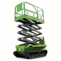 China All-terrain Crawler Aerial Work Platform Electric Hydraulic Tracked Lifting Platform for sale