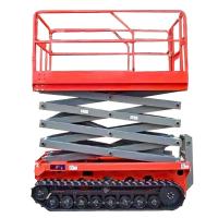 China All-terrain Crawler Aerial Work Platform Electric Hydraulic Tracked Lifting Platform for sale