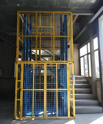 China Electric Cargo Lift Hydraulic Caged Freight Elevator Warehouse Goods Vertical Handling for sale