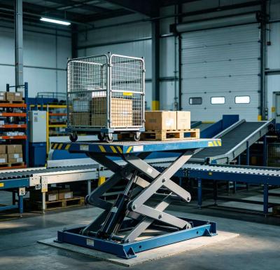 China Hydraulic Stationary Scissor Lift Tables Electric Freight Handling Lifter for sale