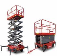China Manual Push Work Lifting Platform Mobile Scissor Lifter For Warehouse Material for sale