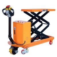 China Self Propelled All Electric Hydraulic Scissor Lift Cart for Warehouse Handling for sale