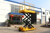 China Self Propelled All Electric Hydraulic Scissor Lift Cart for Warehouse Handling for sale