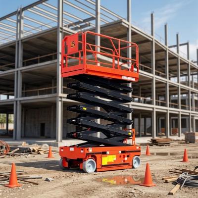 China Electric Scissor Lift Movable Hydraulic High-altitude Lifting Platform 6m 8m 10m 12m for sale