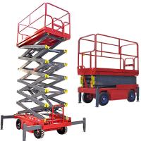 China Mobile Mini Scissor Lifter 8m 10m Hydraulic Aerial Work Lifting Platform for sale