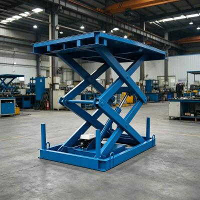 China 2 Ton Hydraulic Scissor Lift Table Fixed Stable Lifting Platform for sale