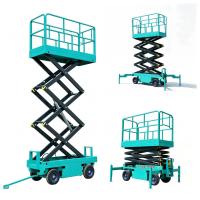 China Cost Effective Manual Hydraulic Scissor Lifter 10m Aerial Work Lifting Platform for sale