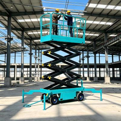 China Mobile Electric Scissor Lift Platform 4m - 10m Height 500kg Man Lifter for sale