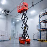 China Electric Self Propelled Scissor Lift Mobile Aerial Work Platform For Warehouse for sale