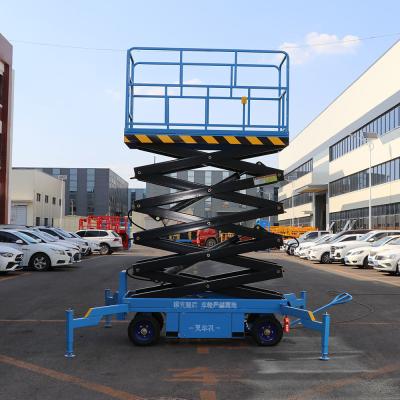 China Mobile Hydraulic Scissor Lift Table Portable Hand Push Elevating Platform 500kg for sale
