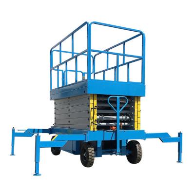 China 500kg 1000kg 2000kg Electric Hydraulic Lifting Table Mobile Scissor Lift Platform for sale