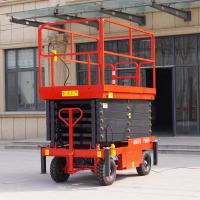 China Electric Hydraulic Mobile Scissor Lift Table Hand Push Lifting Platform for sale
