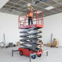 China Electric Hydraulic Mobile Scissor Lift Table Hand Push Lifting Platform for sale