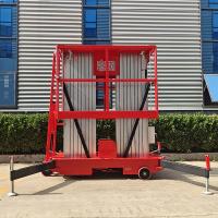 China Electric Hydraulic Aluminum Alloy Foldable Double Mast Lift for sale