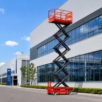 China Self Propelled Electric Scissor Lift Platform 10m Hydraulic Aerial Work Platform for sale