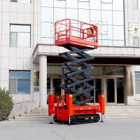 China Heavy Duty 450kg Lifting Platform Hydraulic Scissor Crawler Lifting Table for sale