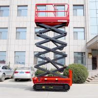China Heavy Duty 450kg Lifting Platform Hydraulic Scissor Crawler Lifting Table for sale