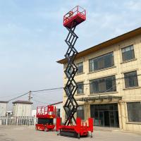 China Heavy Duty 450kg Lifting Platform Hydraulic Scissor Crawler Lifting Table for sale