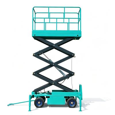 China Mobile Hydraulic Scissor Lift Table 0.5 Ton Capacity Aerial Work Platform for sale