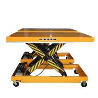China Electric Wheeled Scissor Lift Table 1000kg - 4000kg Capacity For Multi-Industry Use for sale