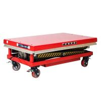 China Electric Wheeled Scissor Lift Table 1000kg - 4000kg Capacity For Multi-Industry Use for sale
