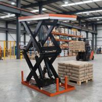 China Electric Hydraulic Lift Table 1-4 Ton Capacity Heavy Duty Fixed Scissor Lifts for sale