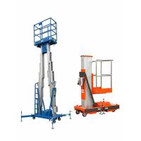 China Foldable Aluminum Alloy Lifting Platform Electric Hydraulic Single Mast Lift for sale