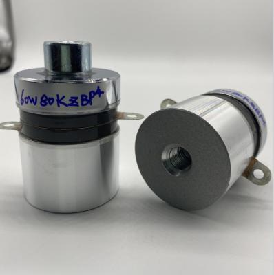 China 80k 60w Piezoelectric Ultrasonic Transducer For High Frequency Cleaning Tank for sale