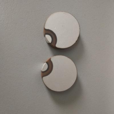 China RoSH Piezo Ceramic Element , Piezoelectric Ceramic Positive and Negative electrode in one side for sale