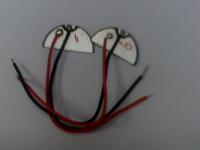 China 8/25 Piezo Ceramic Disc pzt 5 piezoelectric disk Good heat resistance for sale