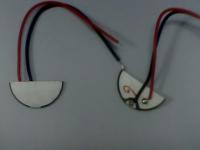 China Half Moon Piezoelectric Ceramic Discs PZT 4 Piezo Ceramic For Ultrasound Cleaner for sale