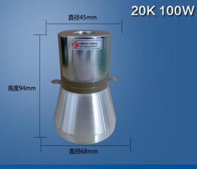 China High Amplitude 20K Piezoceramic Transducer / High Frequency Ultrasonic Transducer for sale