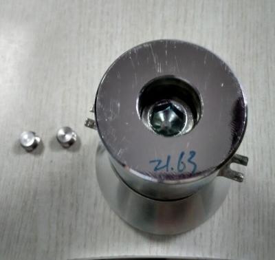 China 20K Stainless Steel Ultrasonic Piezoceramic Transducer 40K Frequency for sale
