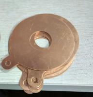 China High Reliability Piezo Ceramic Plate Electrode Copper Ring Heat Resistance for sale