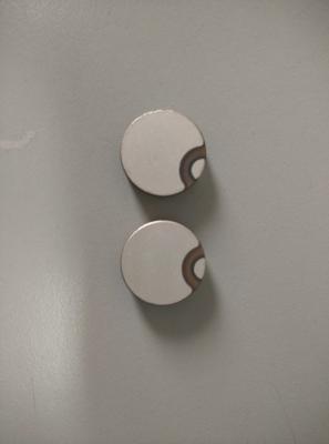 China Round Piezo Ceramic Plate Electrode In Same Side For Ultrasonic Detectors for sale