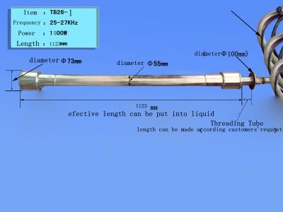 China 27K 1500W Biochemistry Industry Ultrasonic Tube for sale