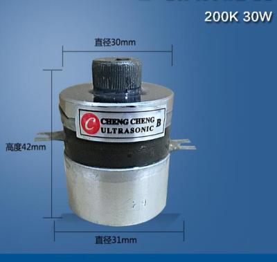China 200k 30w Ceramics Ultrasonic Piezoelectric Transducer for sale
