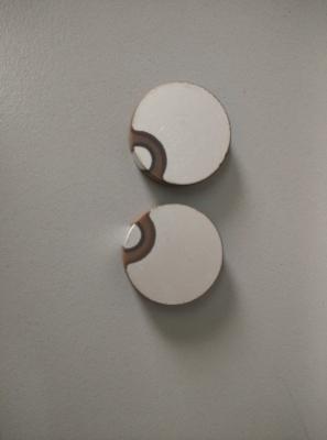 China Customized Pzt Piezoelectric Ceramics Silver Electrode In Same Side for sale
