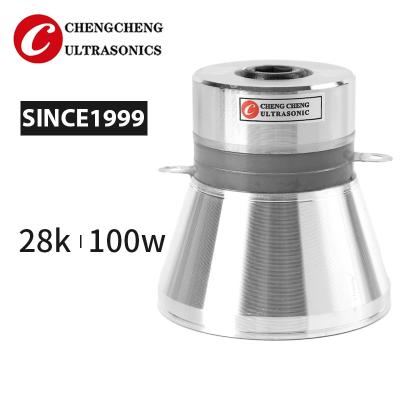 China 100W 28k ISO9001 Ultrasonic Transducer For Cleaning for sale