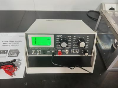 China Textile Fabric Surface Resistance Tester with DC100V Measuring Voltage and 2 × 1014Ω Resistance Measurement for EN 1149-1/ EN 1149-2/ AATCC 76/ BS 6524 Compliance for sale