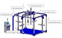 China SKYLINE SL-T26 Table Furniture Testing Machine 5 Air Cylinders PLC Control Strength Stability Tester for sale