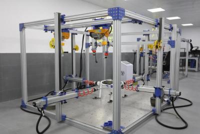 China SKYLINE SL-T26 Table Furniture Testing Machine 5 Air Cylinders PLC Control Strength Stability Tester for sale