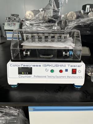 China JIS L0849 II Gakushin Surface Friction Color Fastness Tester with 6 Work Station 2N Load and 30r/min Speed for sale