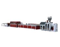 China Advanced PVC WPC Plastic Profile Making Machine for Indoor Door Panel Manufacturing for sale
