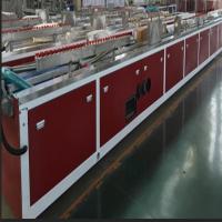 China Double-screw Plastic PE WPC Decking Profile Making Machine for 150-200kg/h Capacity for sale