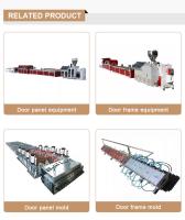 China Silver PVC 1000mm WPC Hollow Door Panel Making Machine Production Line with Rigid PVC for sale