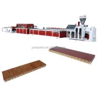 China Double-screw Plastic PE WPC Decking Profile Making Machine for 150-200kg/h Capacity for sale