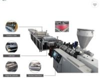 China Conical Twin Screw PVC Glazed Roof Sheet Extruding Machine with ABB Inverte for sale